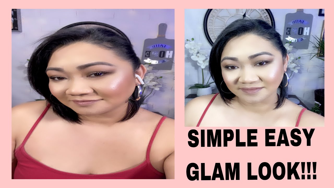 SIMPLE EASY GLAM LOOK!!! - YouTube