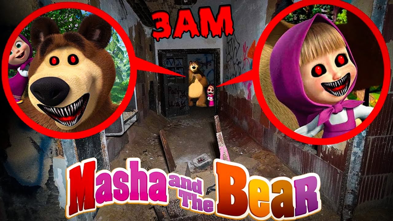 DO NOT ENTER THE MASHA AND THE BEAR INSANE ASYLUM AT 3AM! (CURSED MASHA ...