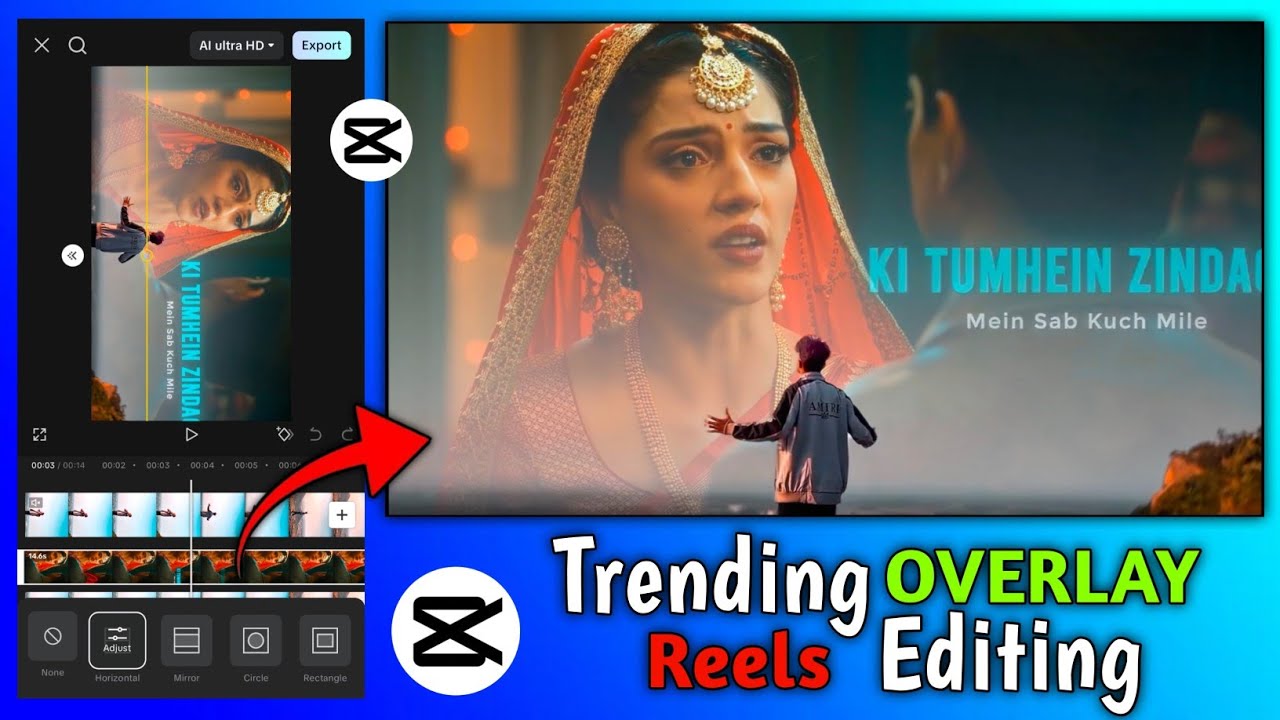 Trending Instagram Overlay Reels Editing In Capcut | Trending Sad Reels ...