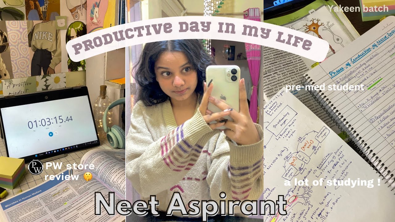 Productive study vlog 📚| neet aspirant study vlog | neet study vlog | neet aspirant | Physics ...