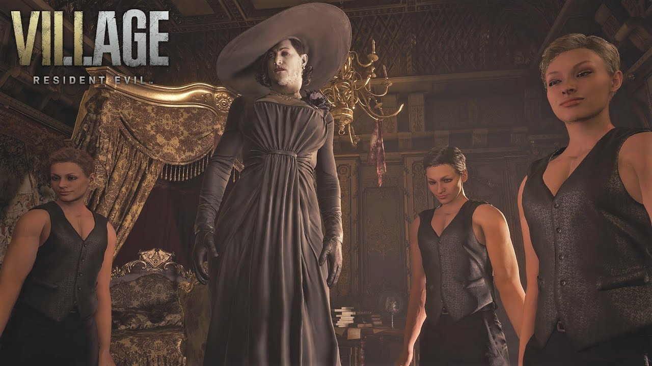 Lord Dimitrescu And His 3 Sons Captures Ethan - YouTube