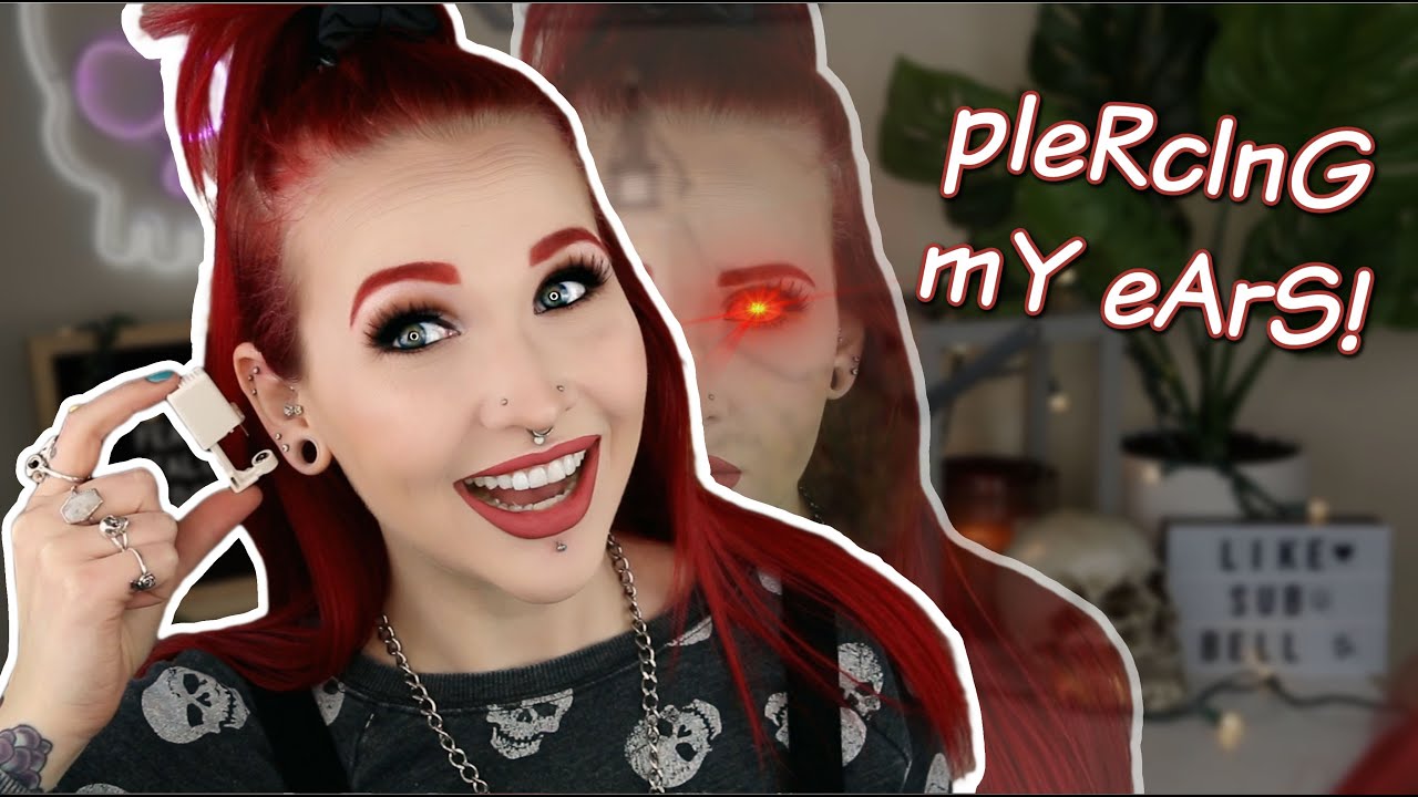 Piercing MYSELF at Home?! - YouTube