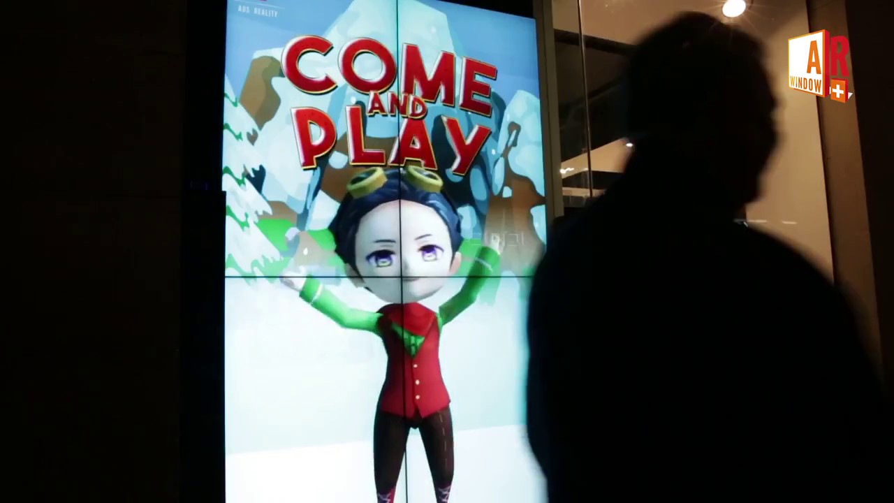 Interactive window display at GAME SOHO. - YouTube