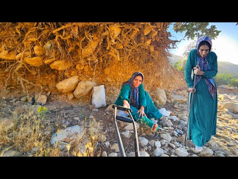 Buying a Crutch for Farideh After Her Leg Was Broken by Harassers 😢🩼