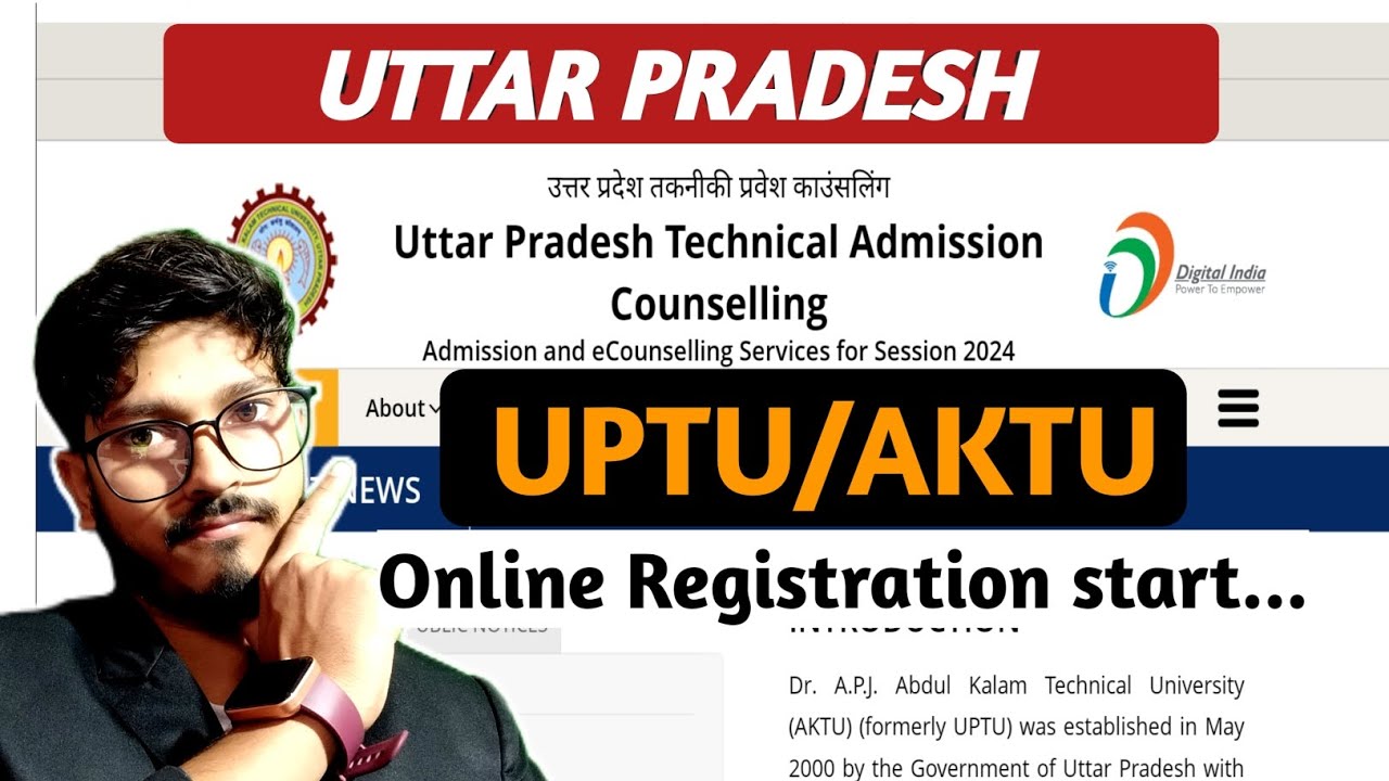 UPTU/AKTU Application Form Apply 2024 | UPSEE Counselling 2024 ...