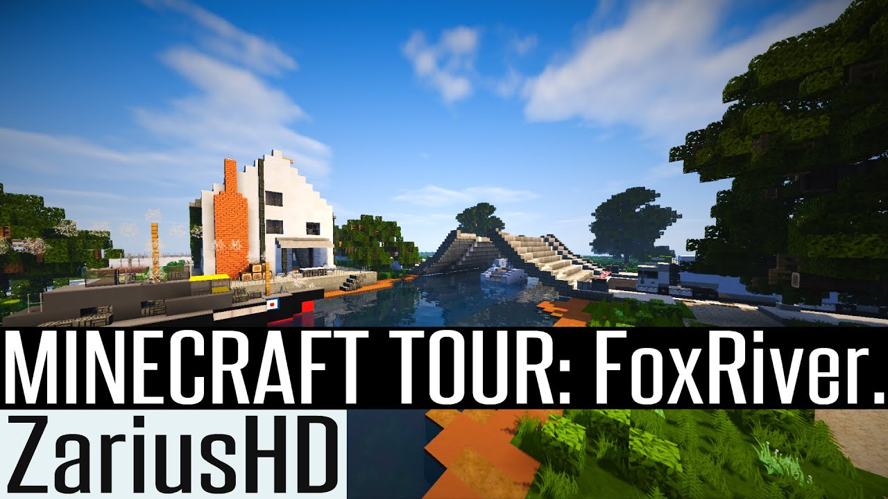 MInecraft Suburban Tour - FoxRiver 1.8 ( DakrCraft ) - YouTube