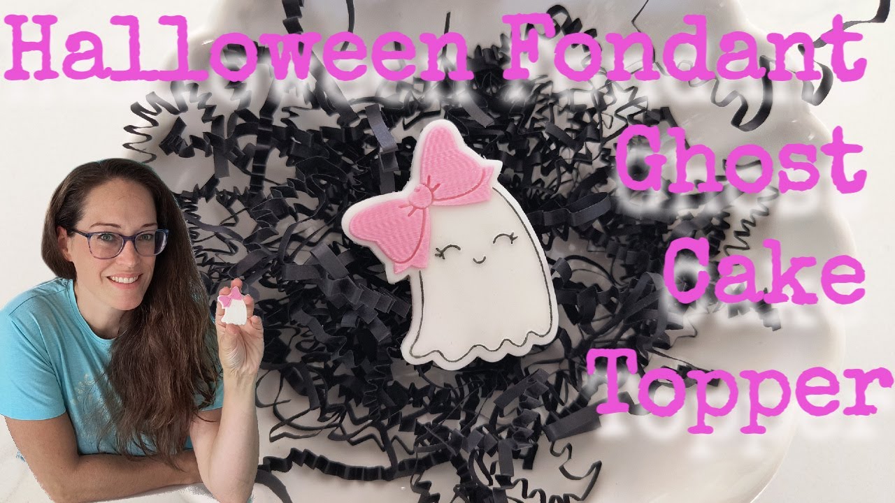 Halloween Fondant Ghost Cake Topper | Step By Step - YouTube