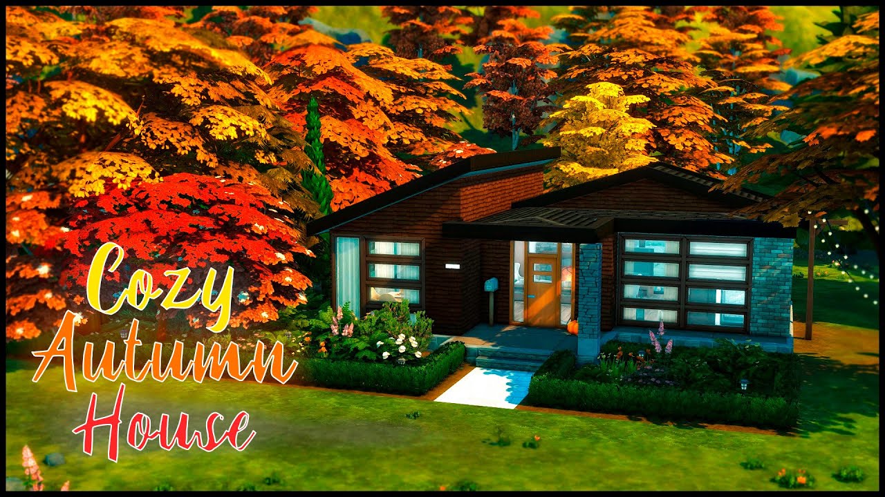 Уютный осенний дом 🍂 | Cozy Autumn House 🏠| NO CC | The Sims 4 - YouTube