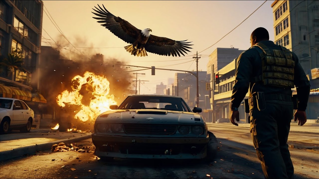 Eagle BIRD FLY Mod | GTA V | GAME PLAY #gta5 - YouTube