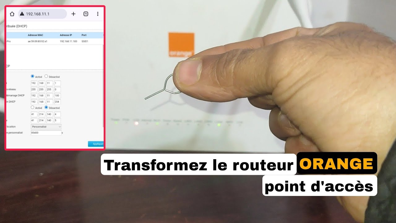 access point | Transformez le routeur orange en point d'accès - YouTube