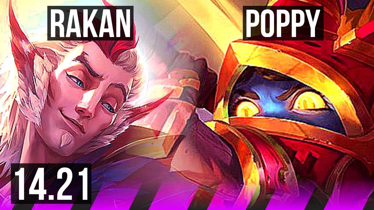 RAKAN & Corki vs POPPY & Jinx (SUP) | 0/0/8 | KR Grandmaster | 14.21 ...