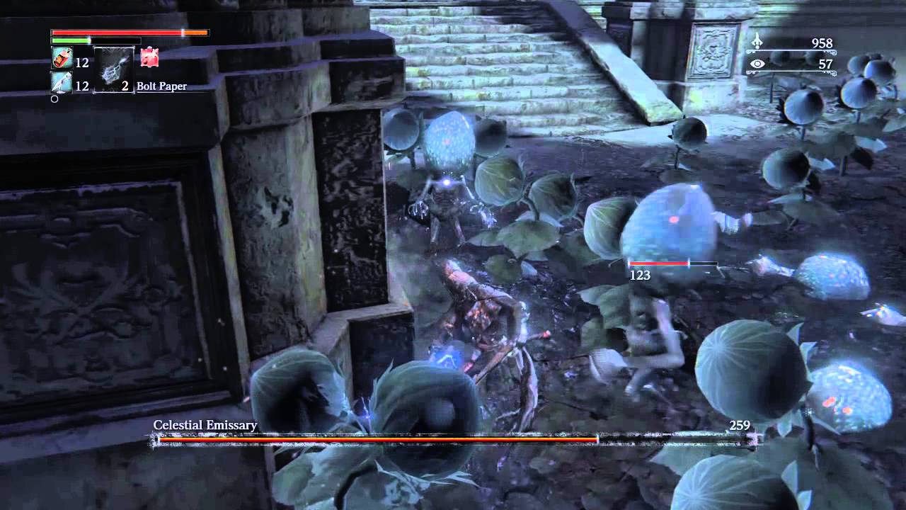 Bloodborne - Celestial Emissary Boss Fight - YouTube