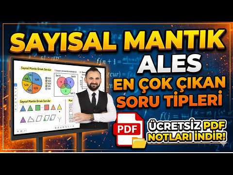 ALES SAYISAL MANTIK EN ÇOK ÇIKAN SORU TİPLERİ PDF | ALES DGS KPSS Sayısal mantık #ales #kpss #dgs