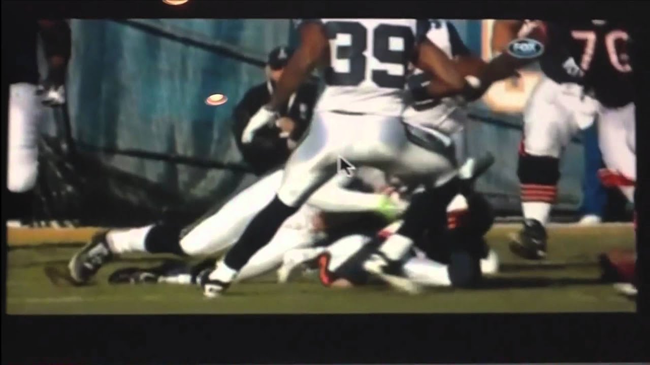 Johnny Knox Breaks back in half***** Hospitalized** - YouTube