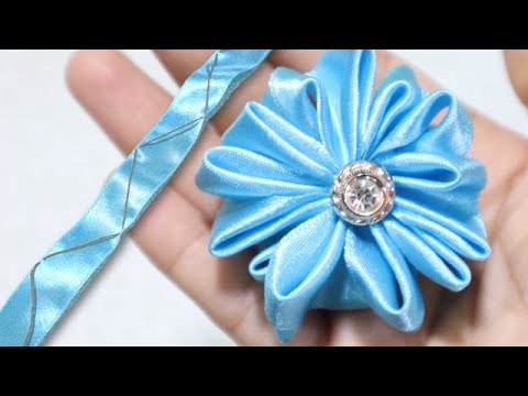 Amazing ribbon flower craft ideas || easy flower making with satin ...