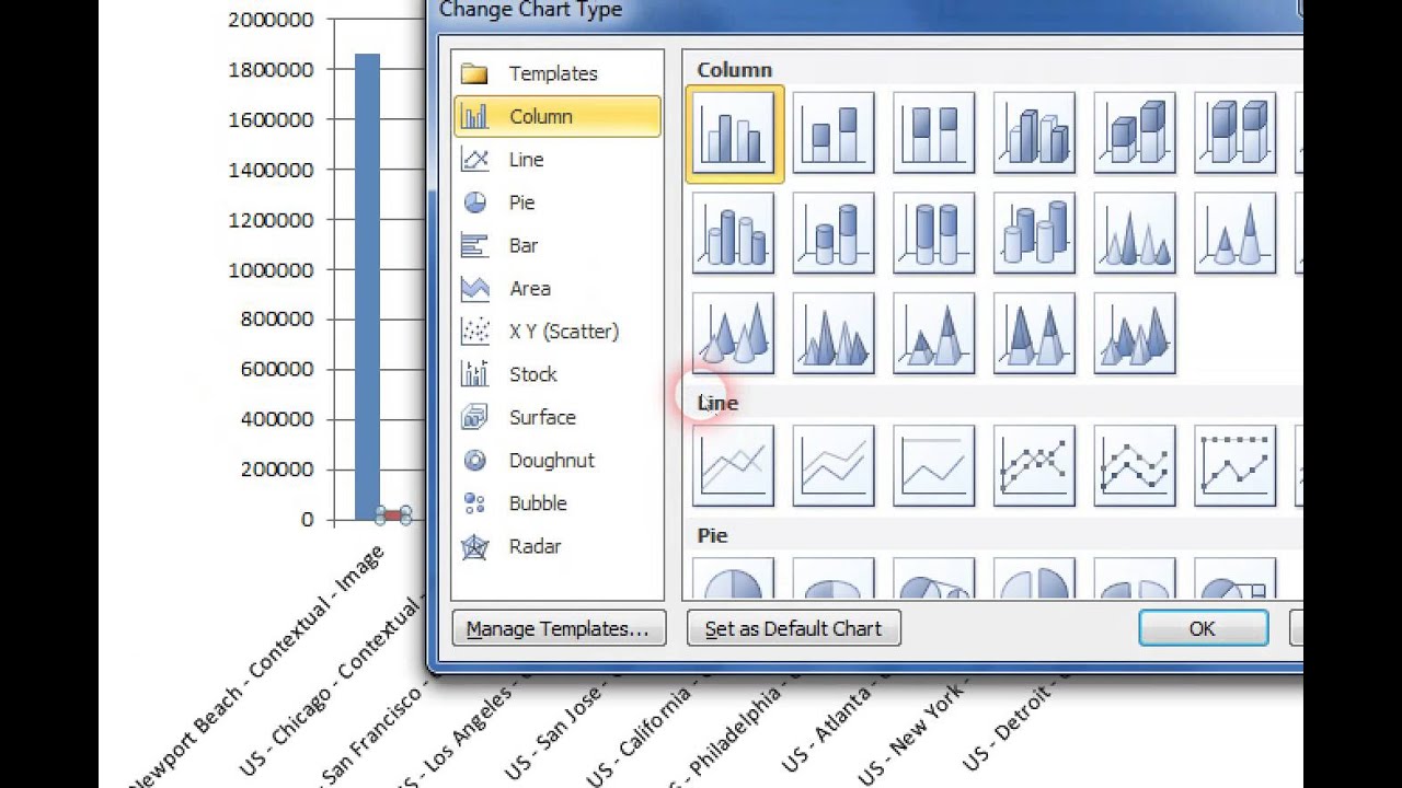 Excel Tips: Two Type Of Data in Same Graph. Line & Bar Together - YouTube