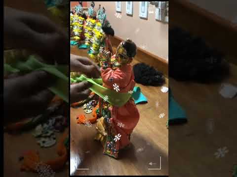 Radha Shyam Sundar live Turban tutorial-1 Turban for small Deity ISKCON of Central New Jersey USA