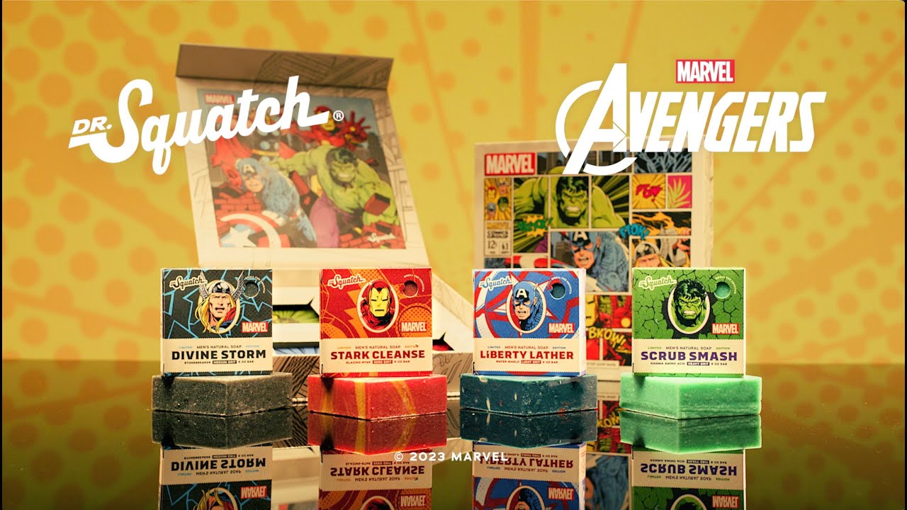 Dr. Squatch Special Edition The Avengers™ Collection Launch - YouTube