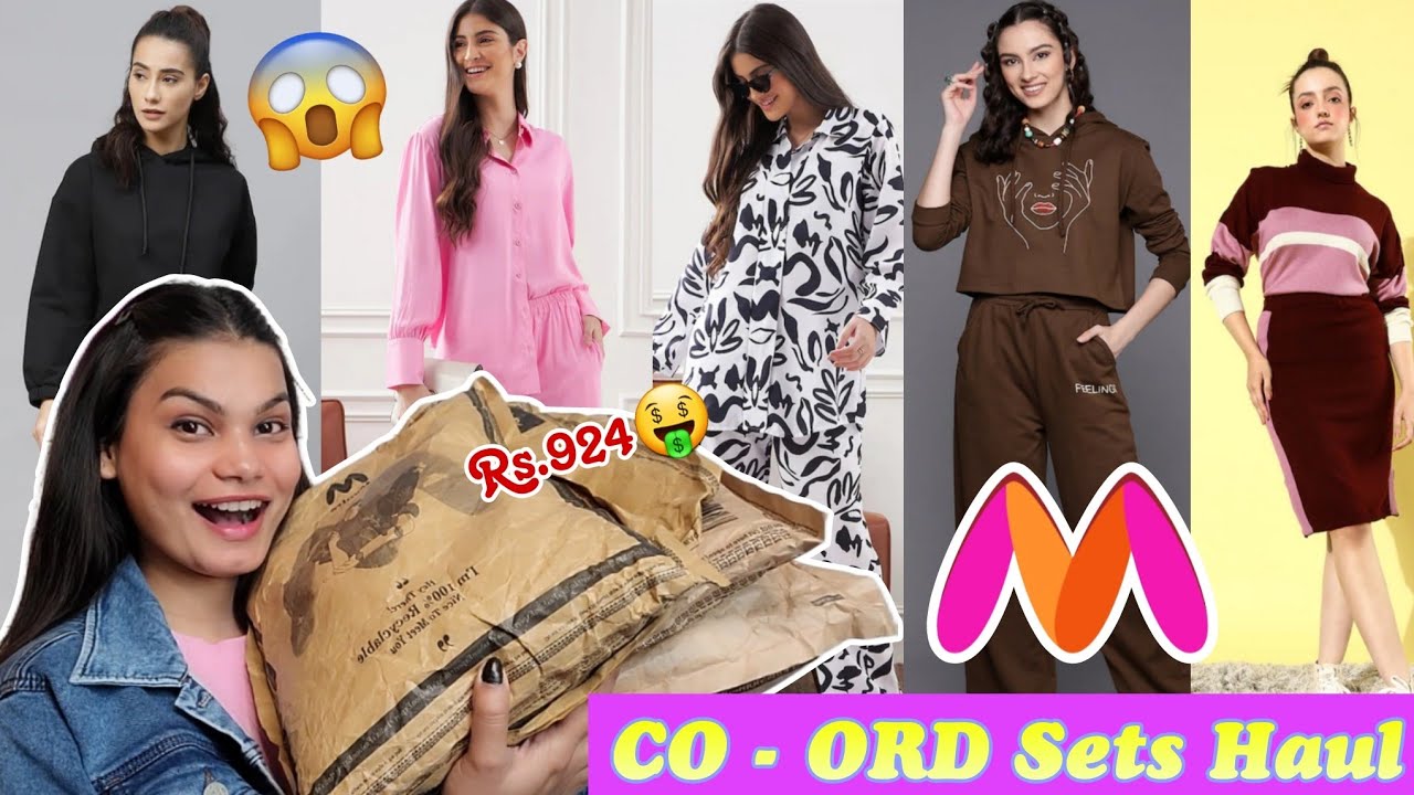 CO-ORD Sets From *MYNTRA*😍 | Must Have Co - Ord Sets #myntrahaul - YouTube