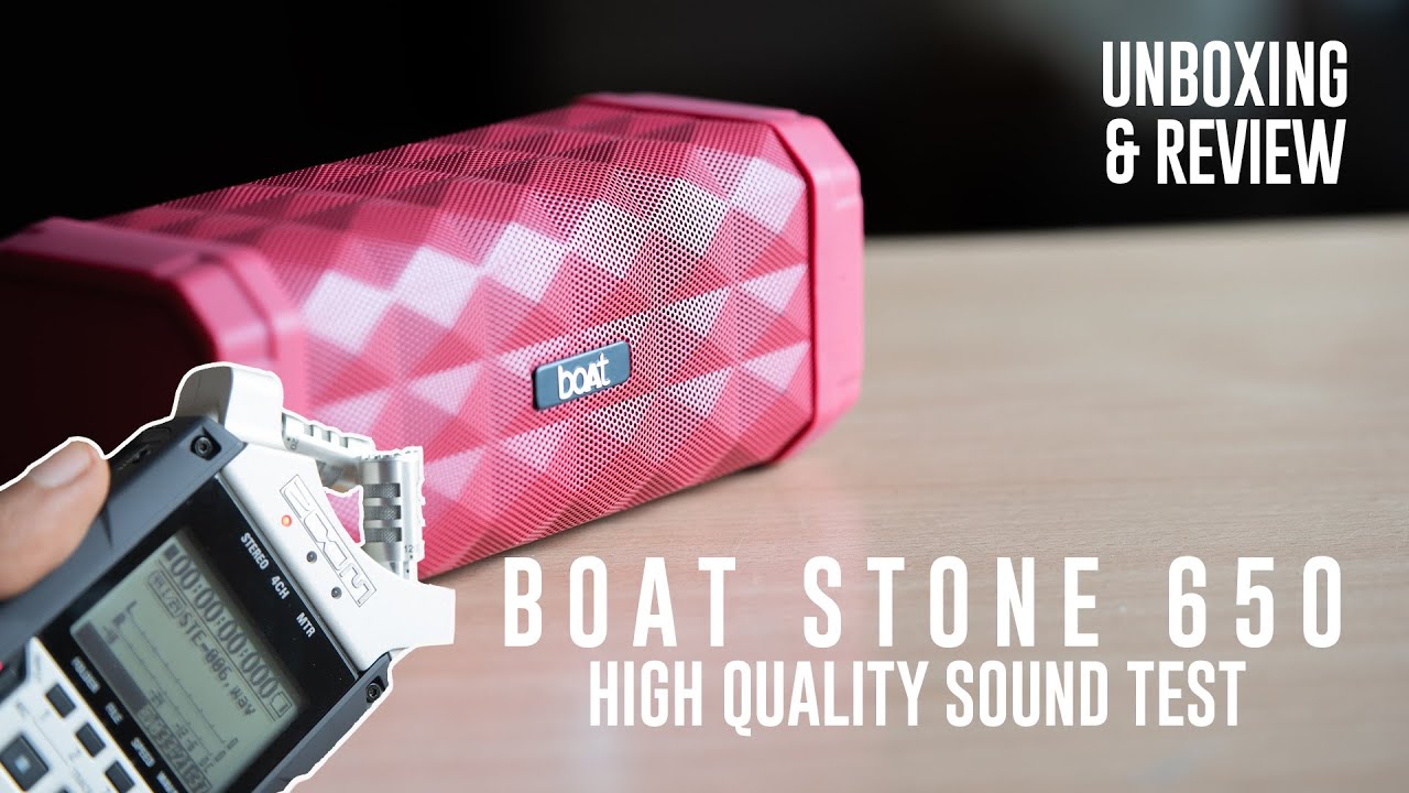 Boat stone 650 Bluetooth Speaker Sound test and Review - YouTube