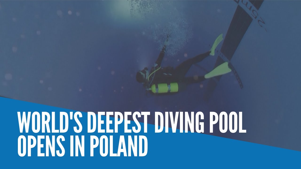 World's deepest diving pool opens in Poland - YouTube