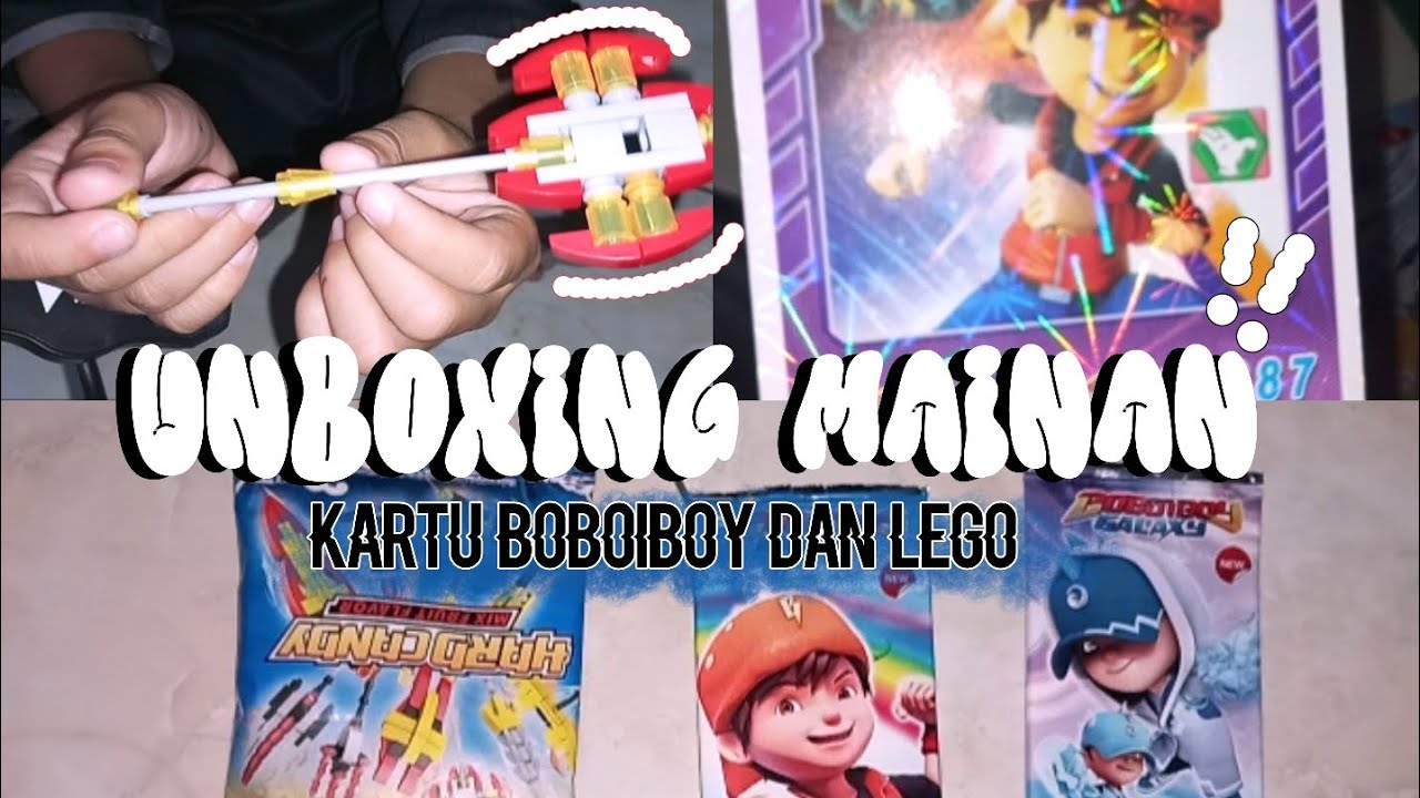 UNBOXING MAINAN BOBOIBOY & LEGO - YouTube