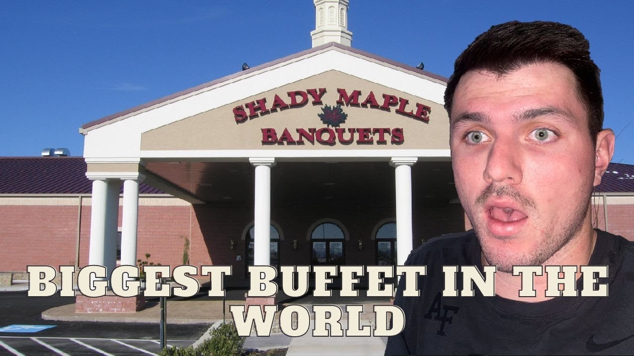 EATING AT WORLD'S BIGGEST BUFFET!!! SHADY MAPLE SMORGASBORD - YouTube