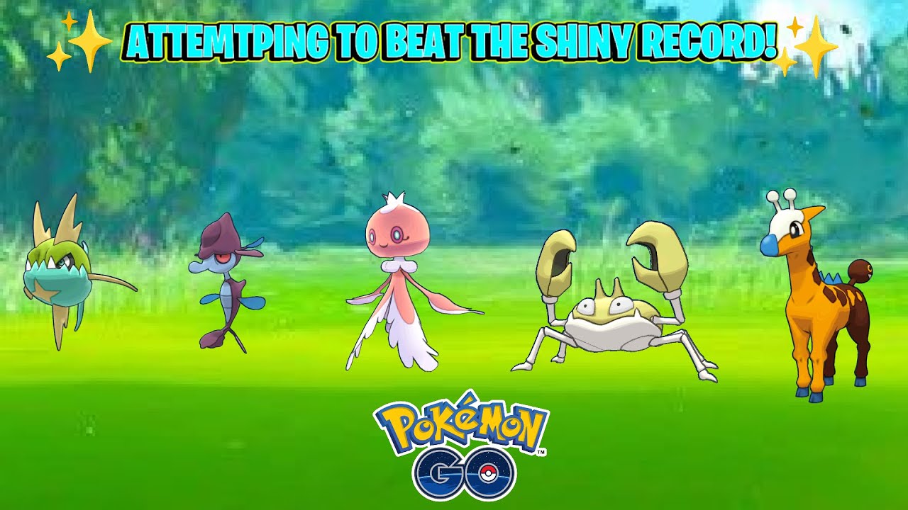 ATTEMPTING TO BEAT THE SHINY RECORD LIVE IN POKEMON GO! Going for 50 ...