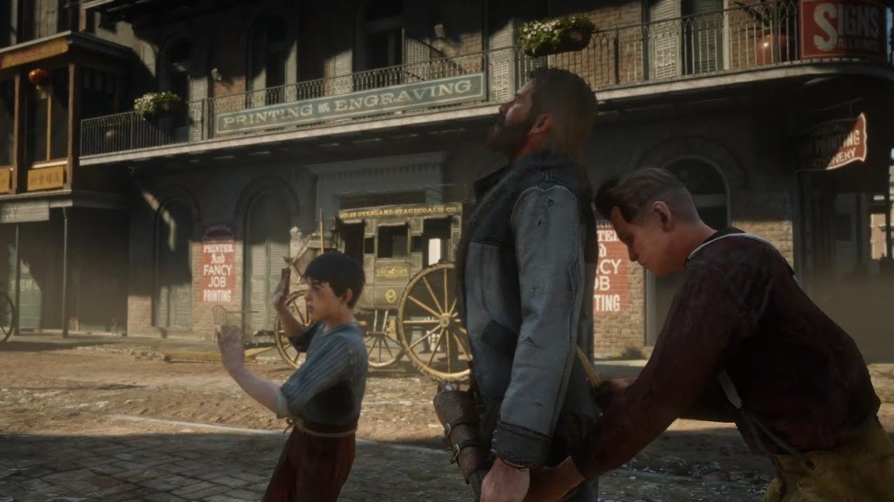 Aurthor Gets Robbed By Kids - RDR2 - YouTube