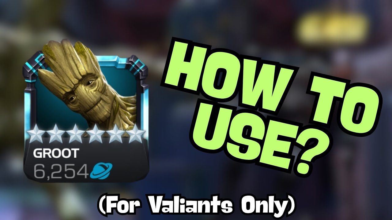 HOW TO USE GROOT? (SECRET STRATEGY FOR VALIANTS) - MCOC - YouTube
