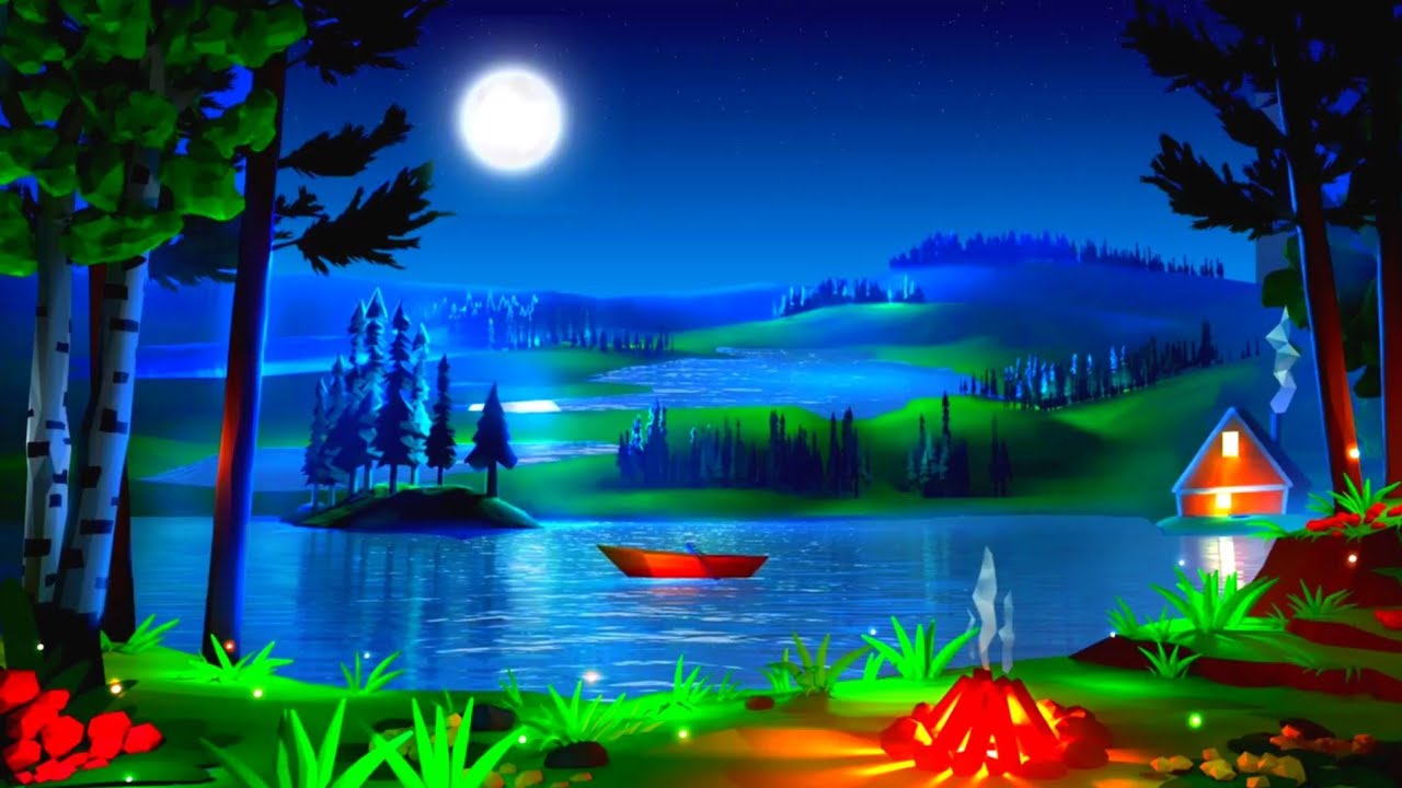 Natural beautiful river boat animation~#nature_video_editing - YouTube ...