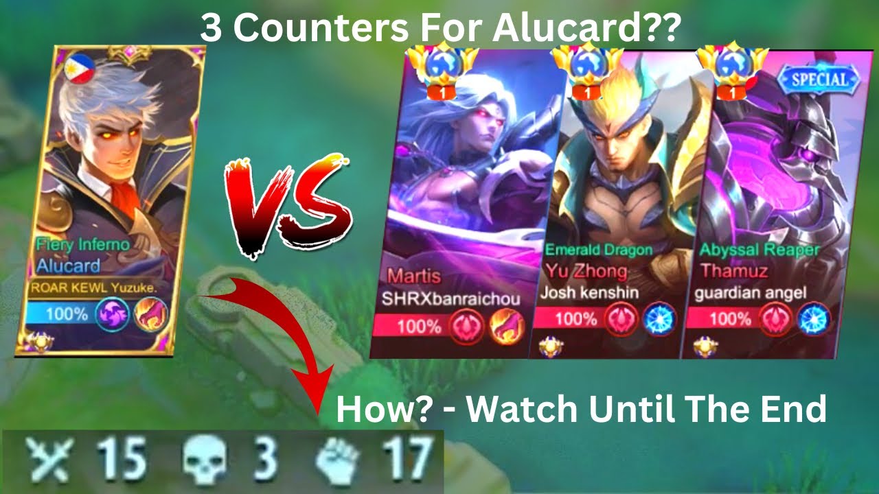 Alucard Vs 3 Top Global Alucard Counters??? | Who Will Win??? - YouTube