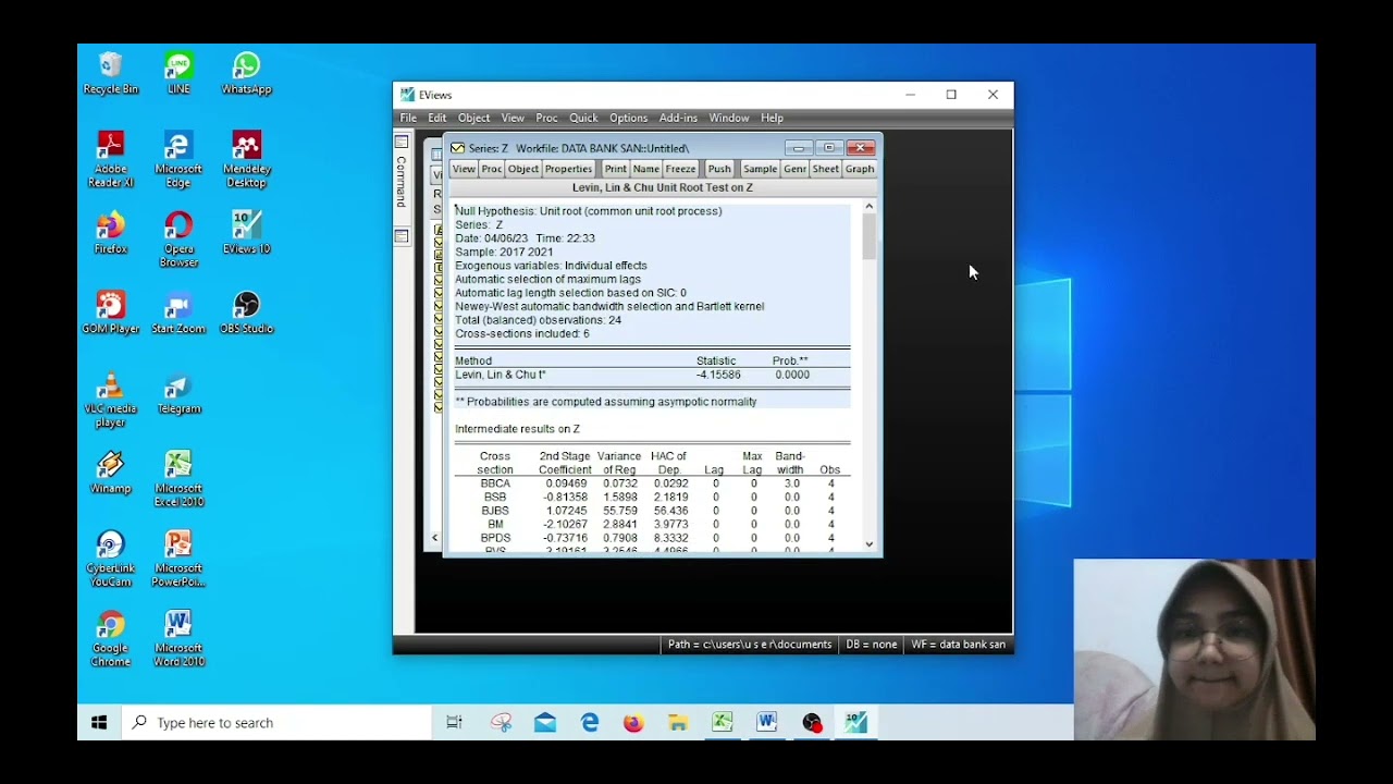 Tutorial Olah Data Panel Dengan Variabel Moderasi Menggunakan Eviews-10 - YouTube