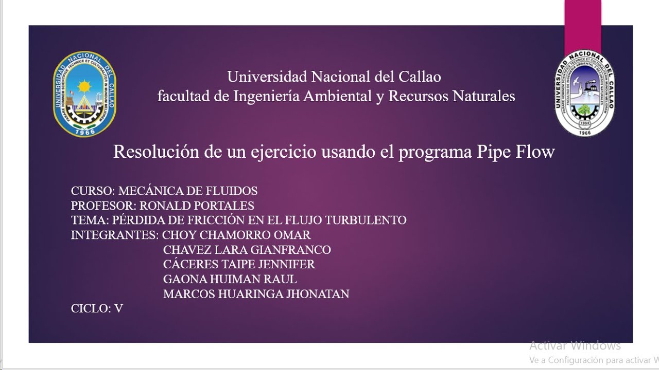 INTRODUCCIÓN A LOS COMANDOS DE PIPEFLOW Y EJERCICIO DE APLICACIÓN - YouTube