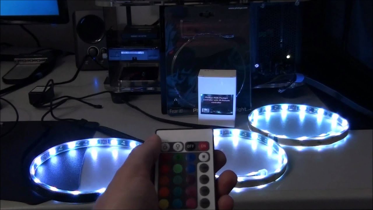 Phobya RC RGB PC Lighting System Review - YouTube