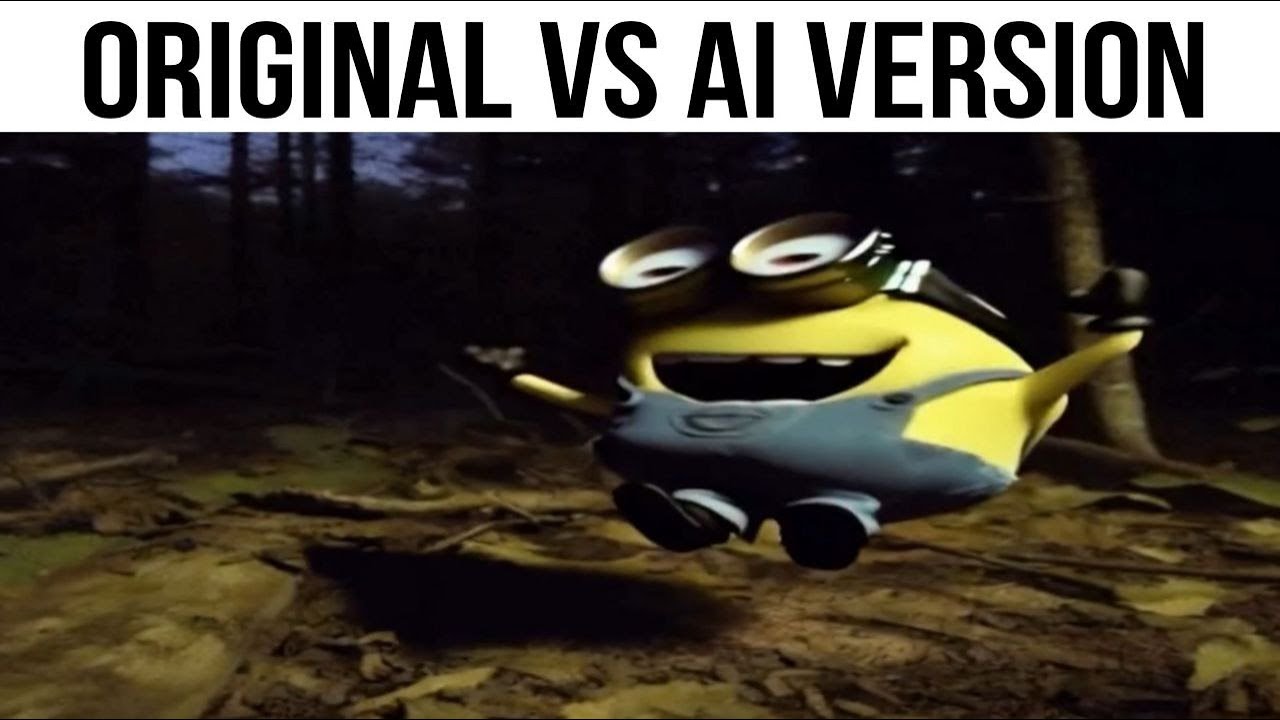 Minion Staring Original vs AI Version / Original vs Ai Generated - YouTube