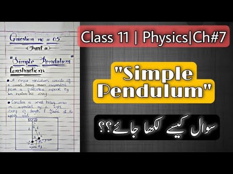CLASS 11 | PHYSICS CH#7 | SIMPLE PENDULUM- COMPLETE PRESENTATION ...