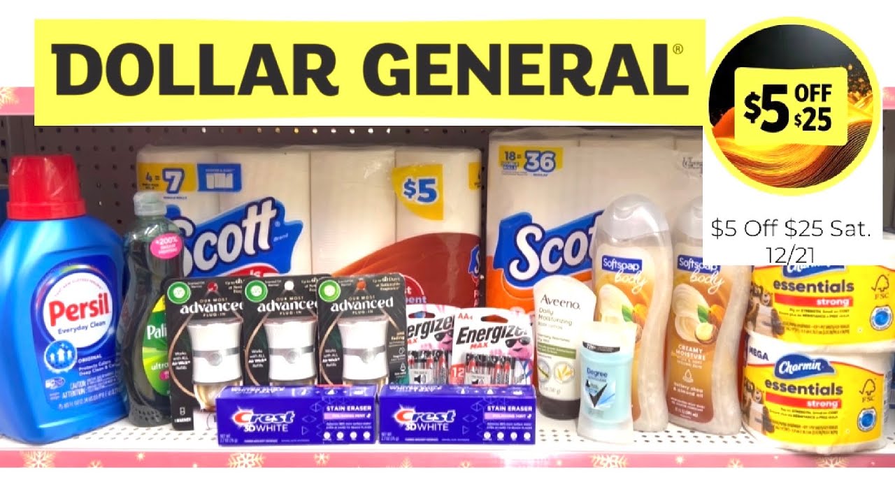 Dollar General $5/$25 Deals Saturday 12/21 - YouTube
