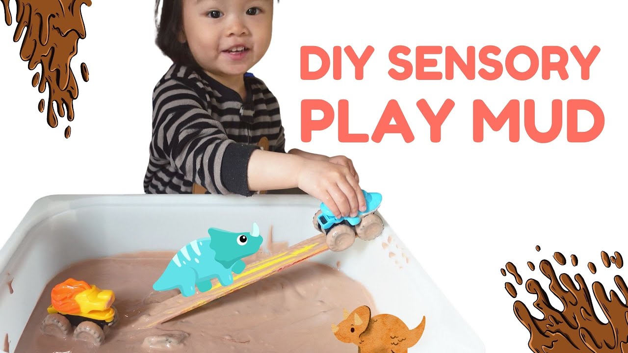 DIY Sensory Mud for Kids - YouTube