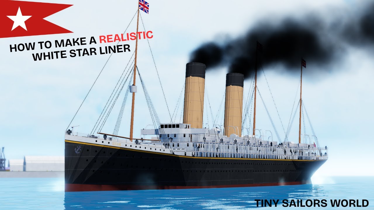 How To Make A Realistic White Star Liner In Tiny Sailors World! - YouTube