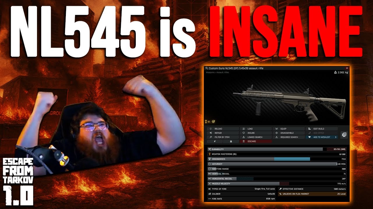 The New NL545 is FIRE | Escape from Tarkov 1.0 - YouTube