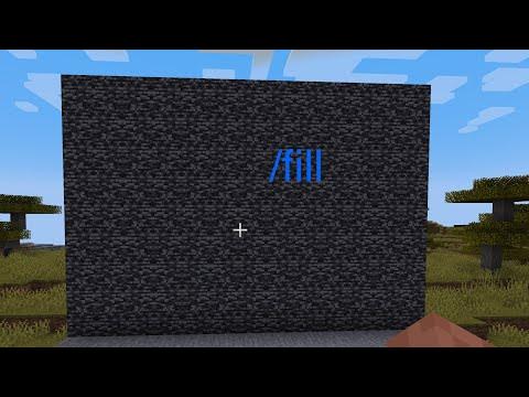 How to do the /fill command in Minecraft - YouTube