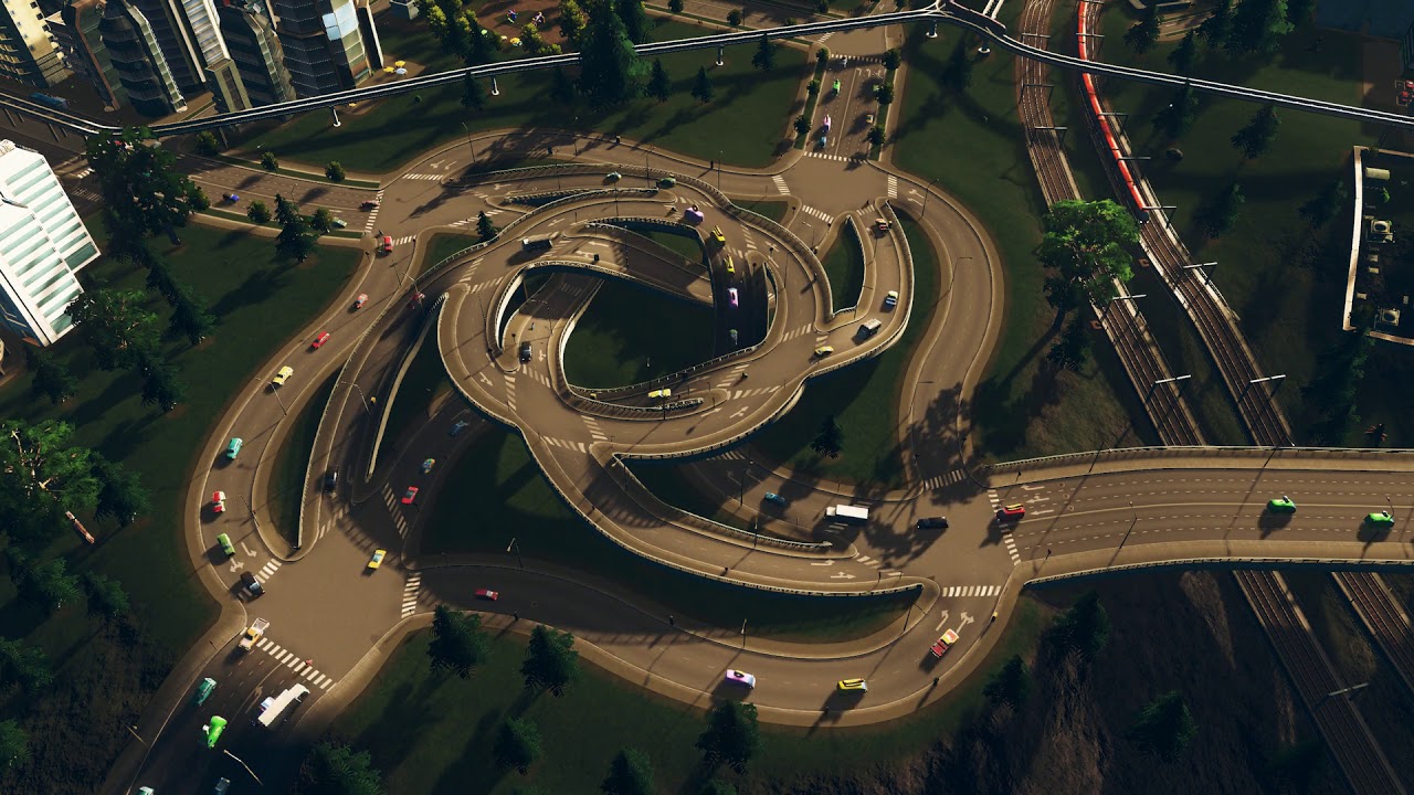 Cities Skylines Pinavia Turbo Street Dohnut - YouTube
