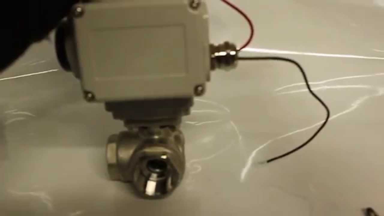 Electrically Actuated Ball Valve Demonstration - YouTube