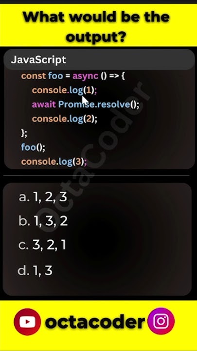 Javascript quiz #32 #softwareengineer #quiz #javascriptmcqs #softwaredevelopement - YouTube