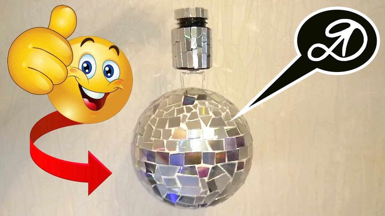 DIY magic ball for holidays. Homemade disco ball. Happy new year - YouTube