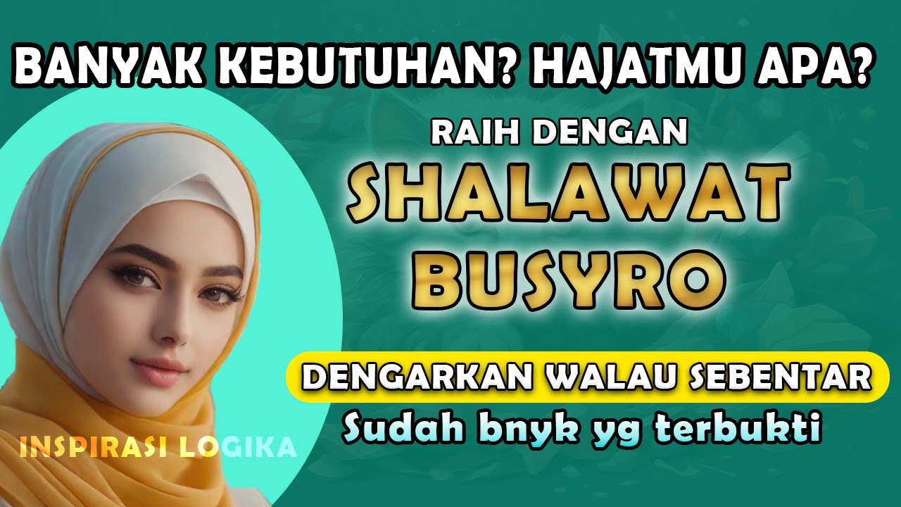 😭MASYA ALLAH HAJATKU CEPAT TERKABUL DG MENDENGARKA SHALAWAT BUSYRO ...