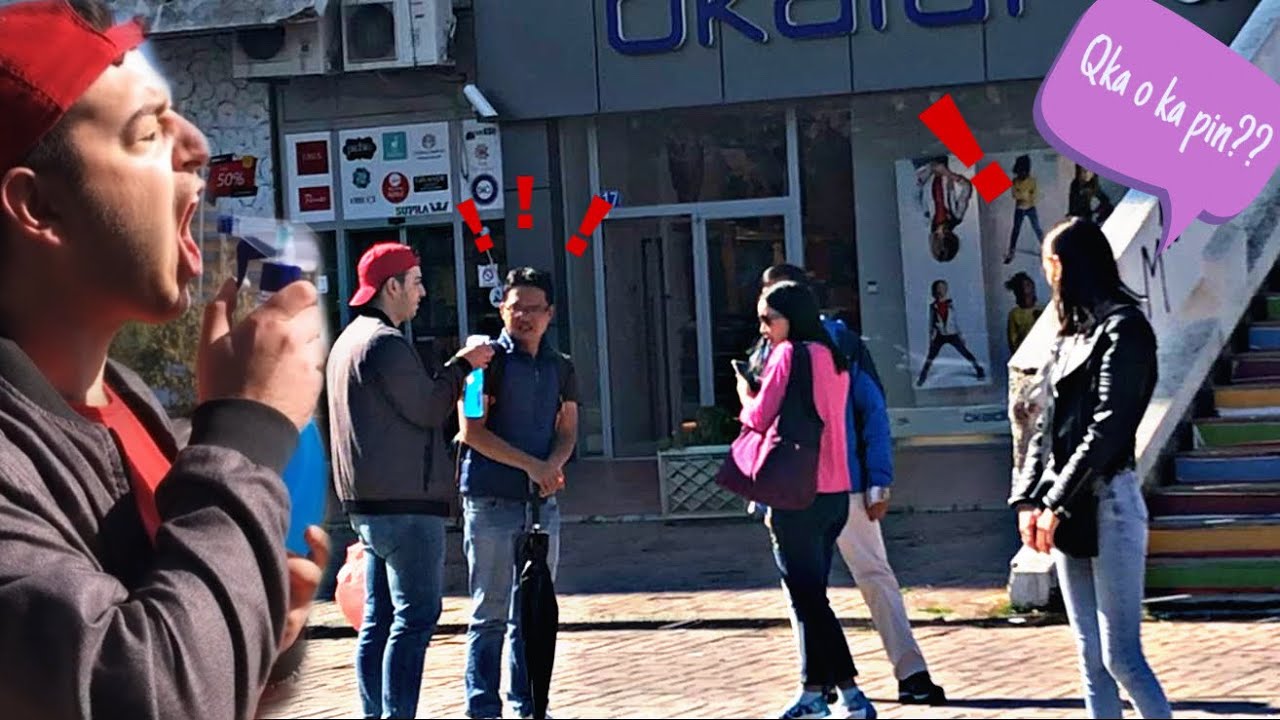 SPREJ PER XHOMA PRANK NE RRUG (funny) | ARIZONRR - YouTube
