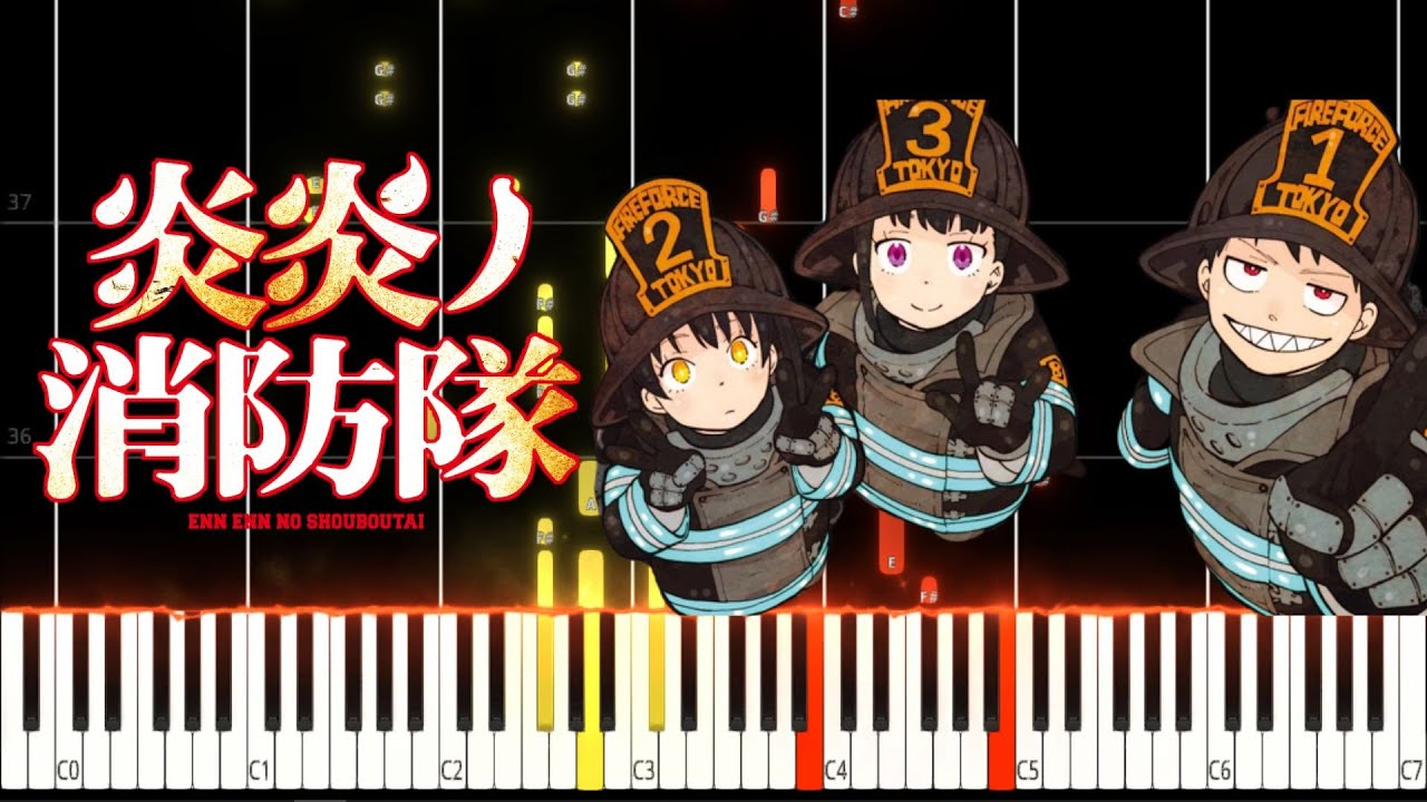 Inferno | Fire Force OP1 PIANO TUTORIAL (Sheet in the description)# ...