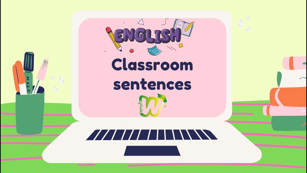English Lesson - Useful sentences in the classroom - Vocabulary and ...
